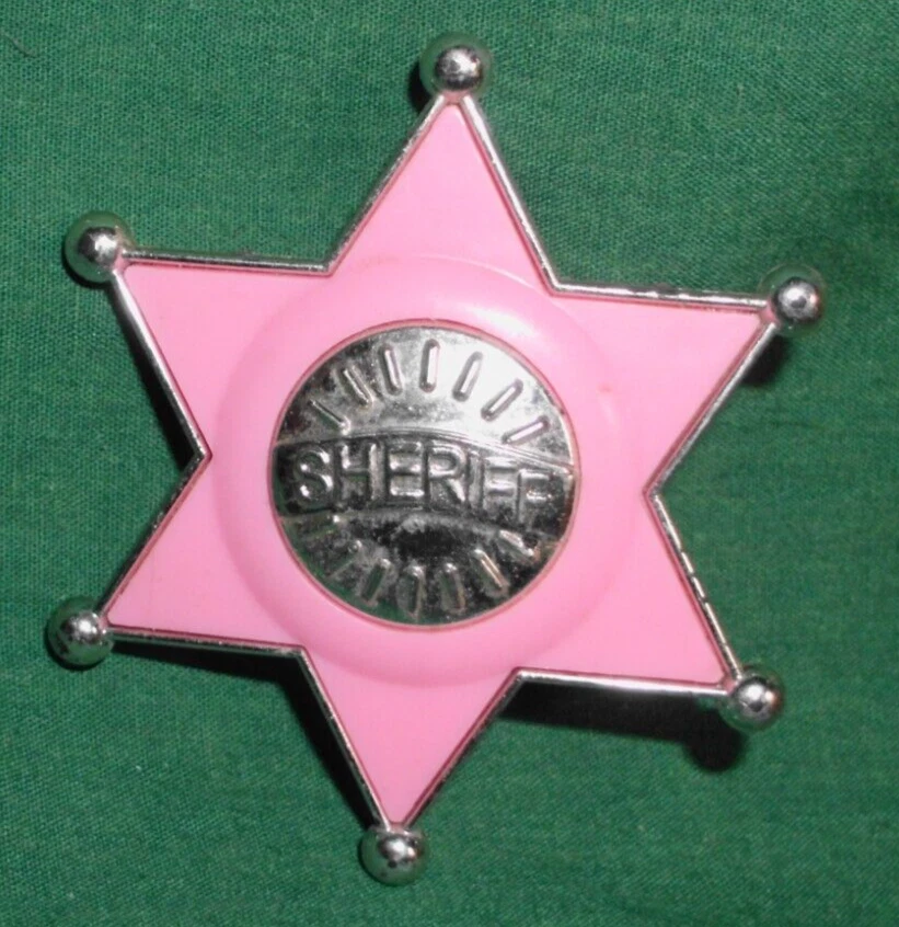 Pink Sheriff Badge