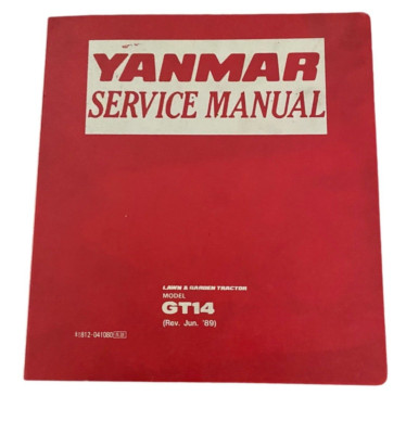 GT14 YANMAR GT 14 Shop Service Manual Binder Rare Vintage | eBay