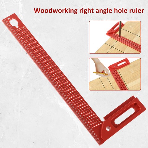 L-Type Hole Ruler Precise Woodworking Scriber Measuring Tool Right ...