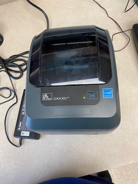 Zebra GX430t Thermal Label Printer USB Ethernet with Auto Cutter GX43 ...