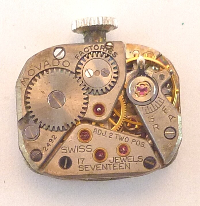 Vintage Movado Ladies Mechanical Wristwatch Movement - Parts / Repair ...