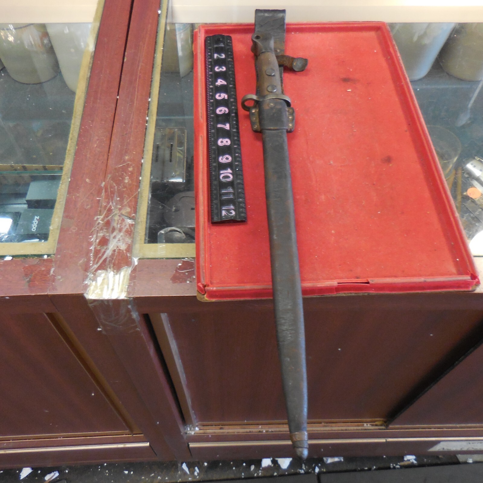 Alex Coppel Solingen Dutch 1895 Mannlicher Bayonet— 7583 Leather ...