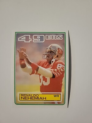 1 1983 RENALDO NEHEMIAH TOPPS ROOKIE CARD RC #171 SF SAN FRANCISCO ...