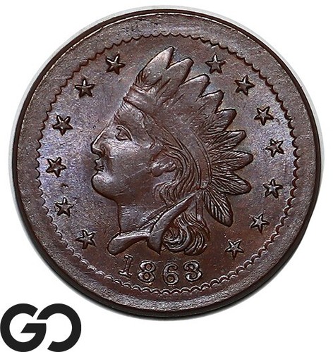 1863 Indian Head Cent Penny, United States Medal | eBay