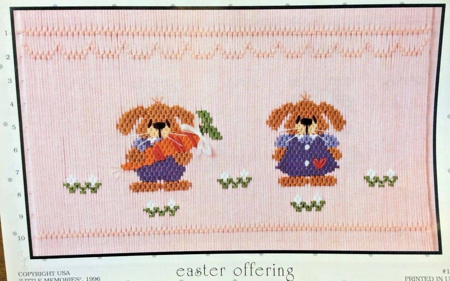 LITTLE MEMORIES SMOCKING PLATE #123 EASTER OFFERING | eBay