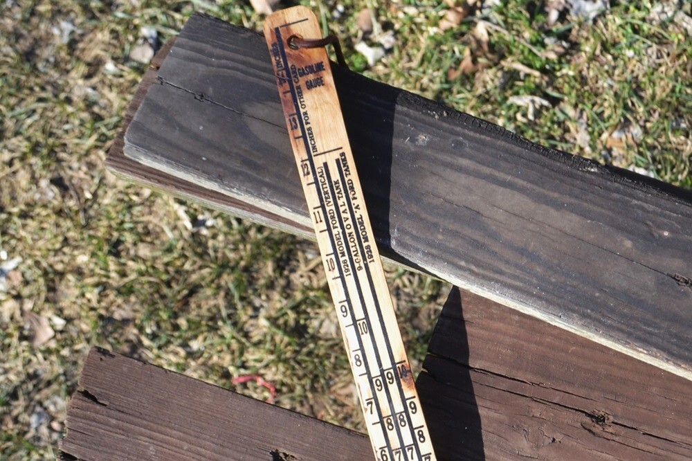 Ford Wooden Gasoline Gauge - Gas - 1926 Model T - Measuring Stick ...