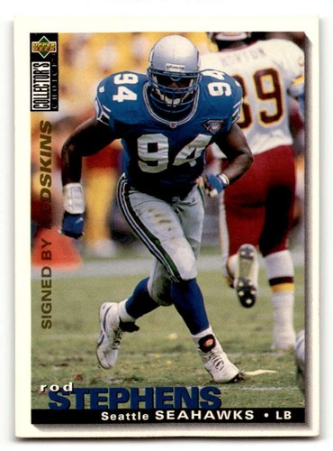 1995 Collector's Choice #148 Rod Stephens Washington Redskins Footba ID ...