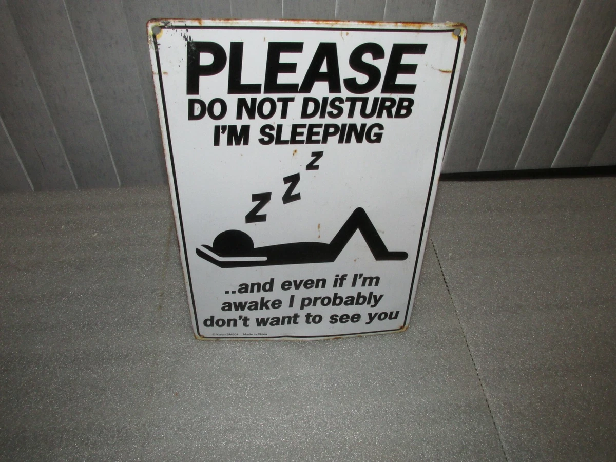 Funny Sleeping Signs