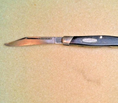 Vintage BUCK 305 2-Blade Clip Point & Sheepfoot Folding Slip joint ...