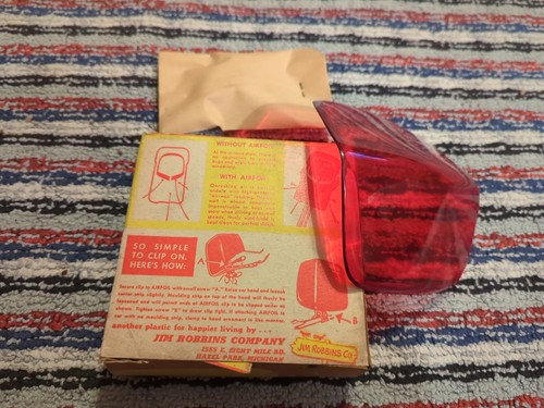 Airfoil Vintage 1930s Translucent Red Bug & Snow Car Hood Deflector W ...