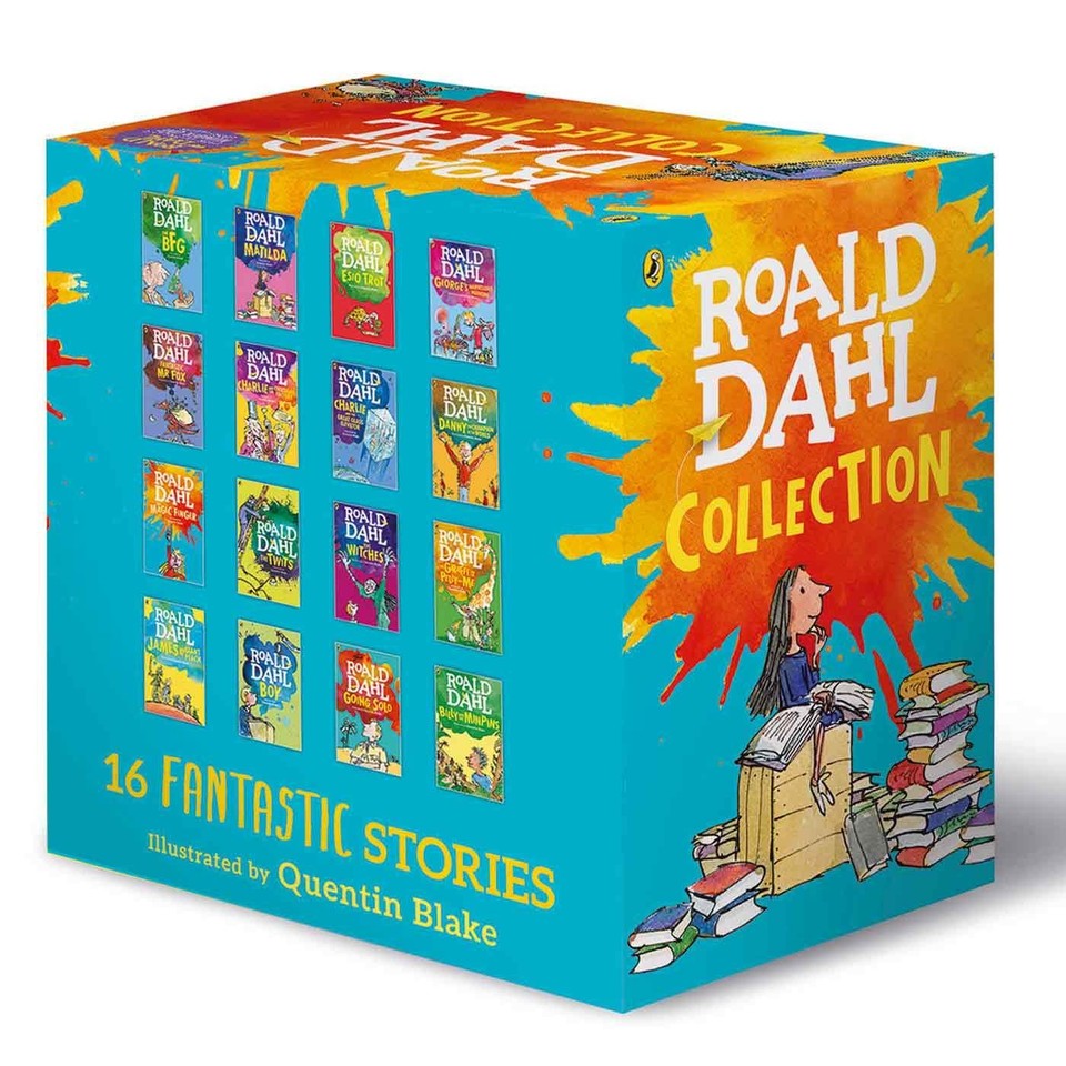 Roald Dahl Classic Reading Collection Witches BFG Matilda Pack 16 Books ...