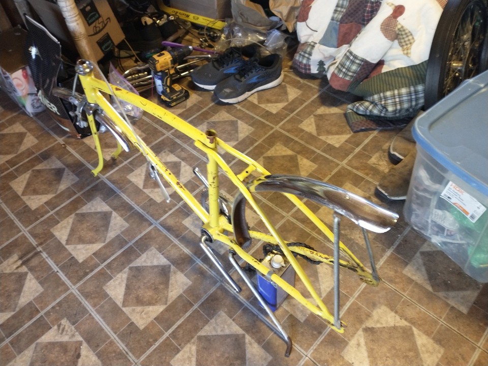 1972 Schwinn Bicycle Stingray MANTA RAY FRAME SET mag 5 sprocket Front ...