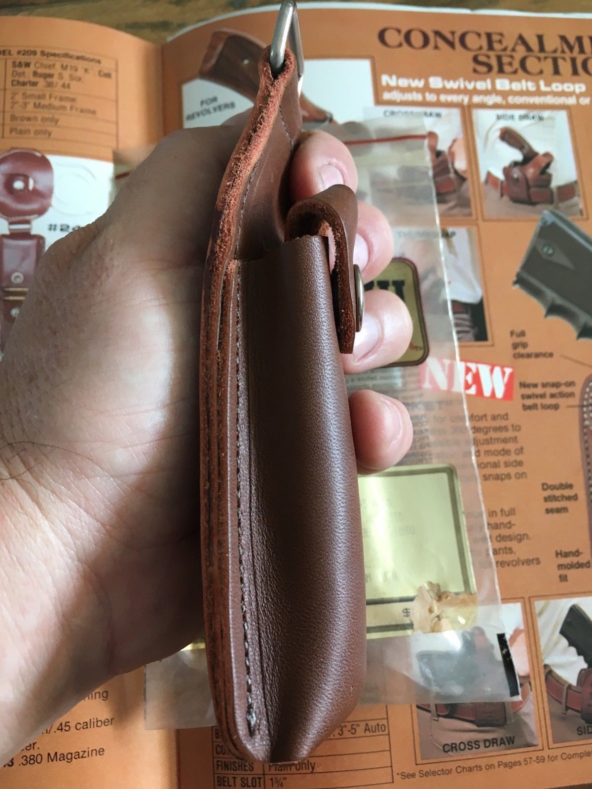 Vintage Bianchi Single Magazine Holder Shoulder Holster Component 45 ...