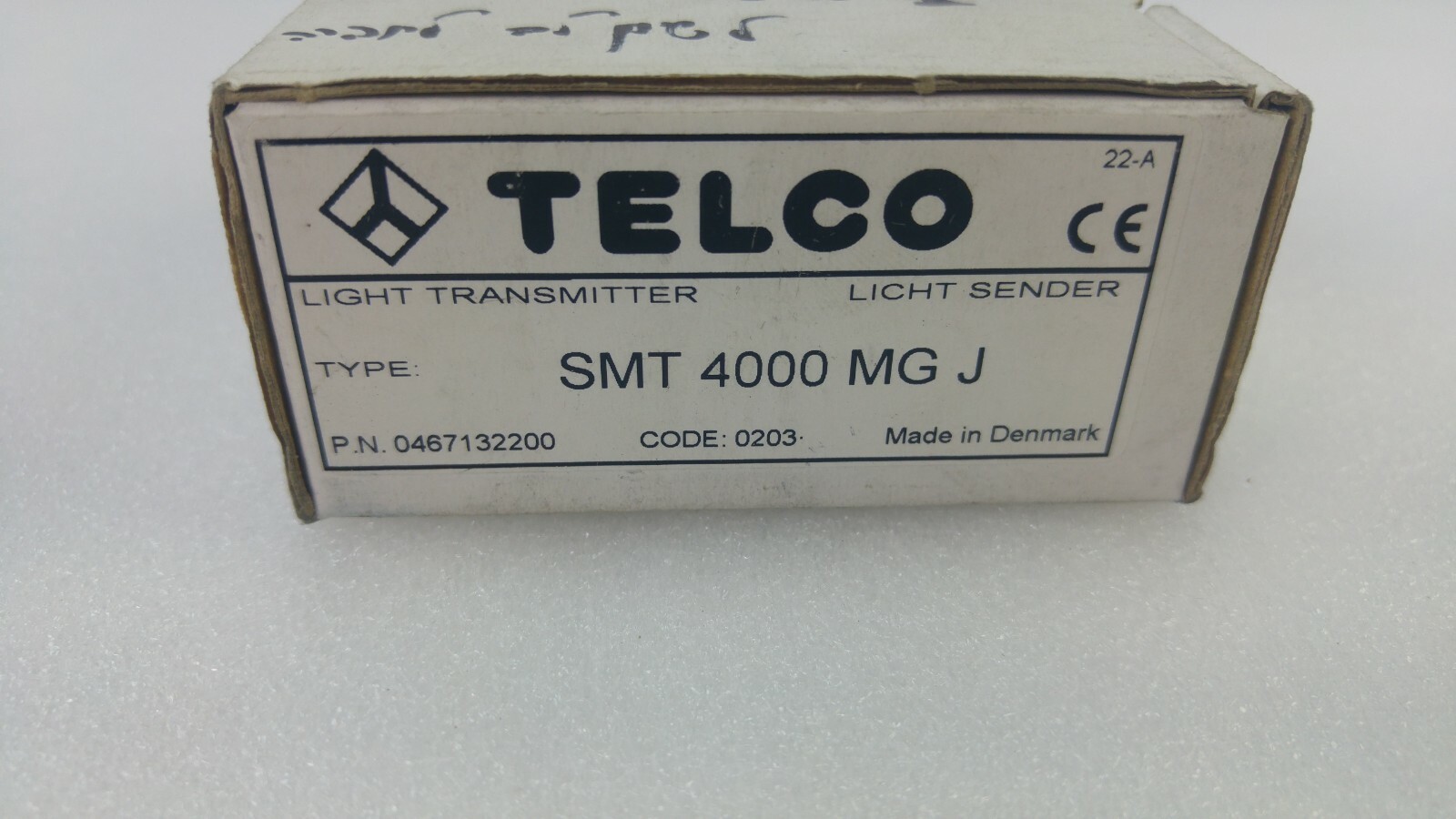 Telco Light Transmitter SMT 4000 MG J 0467132200 SMT4000MGJ Sensor for ...