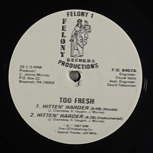 Too Fresh "Hitten Harder" Random Rap 12" Felony HEAR | eBay