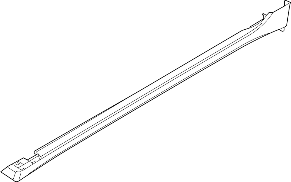 New 2016 - 2021 OEM BMW 740, 750, 760 Left Rocker Panel Molding ...