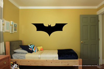 Batman Logo Wall Vinyl Home Decor Art Decal 36"x13" Colors | eBay