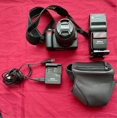 Nikon Digital SLR Camera D40 with External Flash SB600 Set | eBay