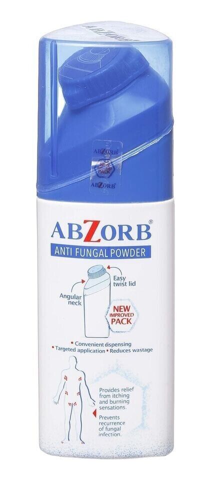 Abzorb Antifungal Dusting Powder Skin Irritation, Redness, Itching 100g ...