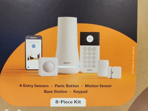 SimpliSafe 8 Piece Wireless Home Security System - Optional 24/7 ...