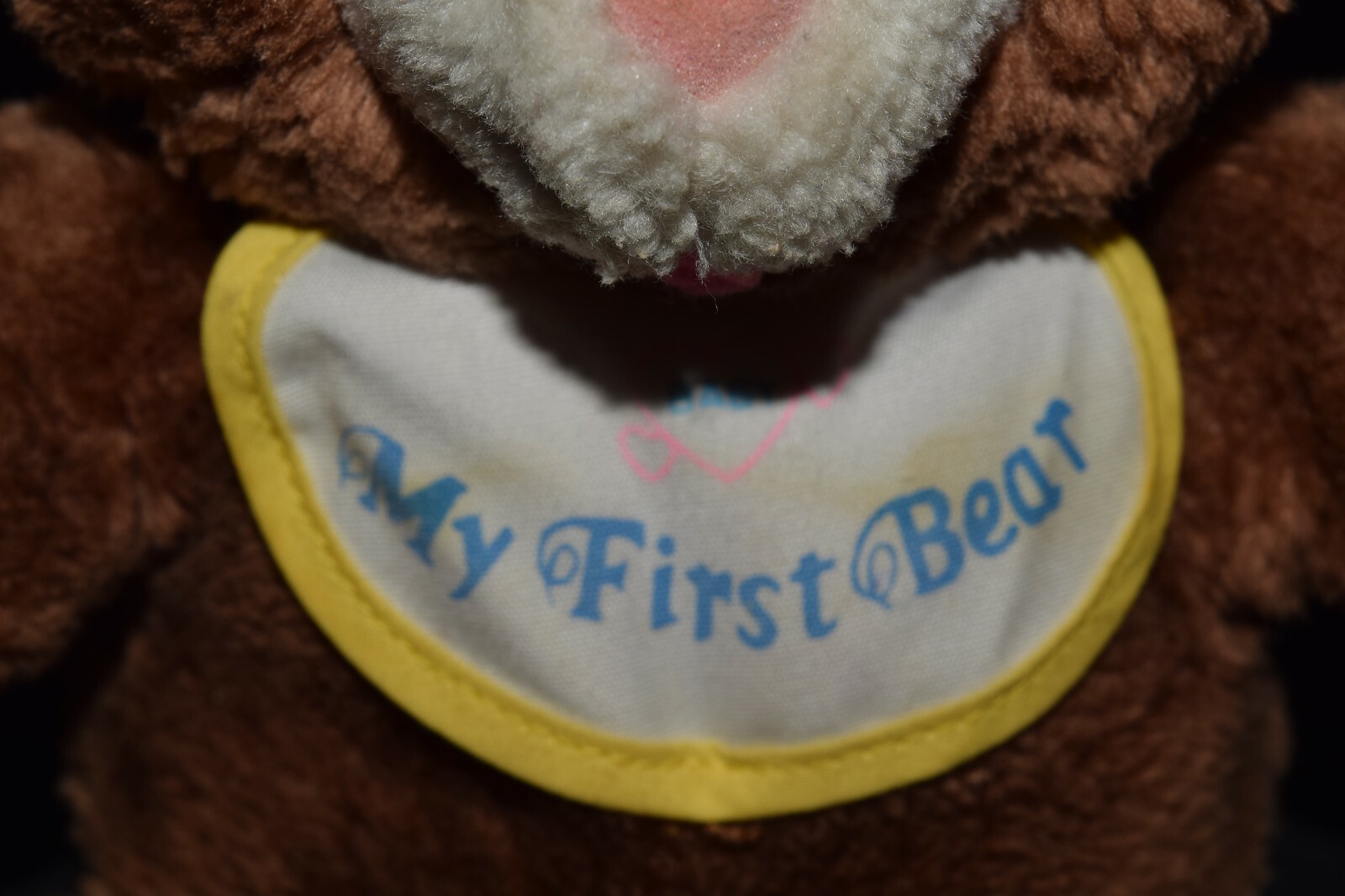 AMERICAN GREETINGS Plush Brown Teddy MY FIRST BEAR AmToy 1982 Baby Soft ...