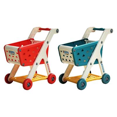 Mini Shopping Trolley Toy Deluxe Supermarket Trolley Push Push Toy for ...