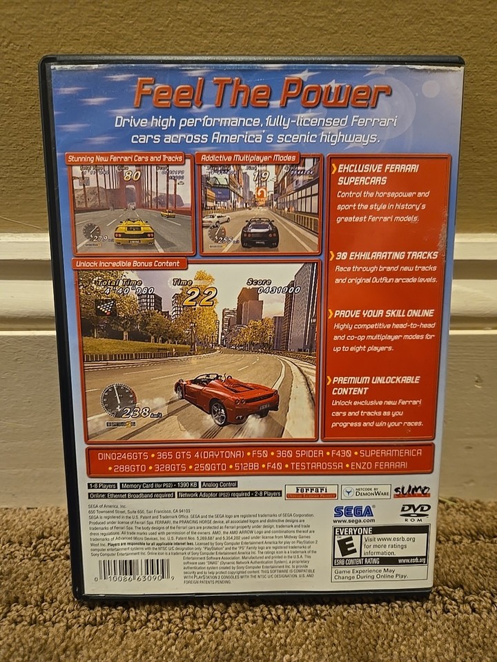 OutRun 2006: Coast 2 Coast (Sony PlayStation 2, 2006) Complete Tested ...