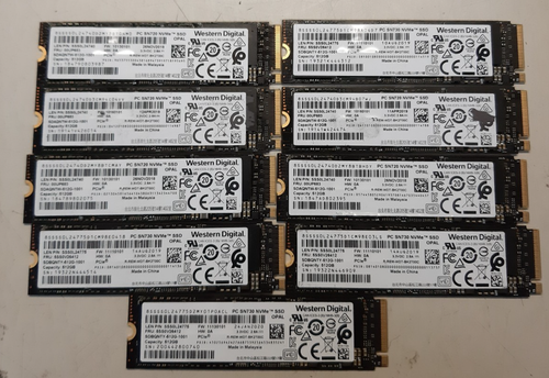 Lot of 9 Western Digital SN730 512GB M.2 PCIe Gen3 x4 NVMe SSD S | eBay