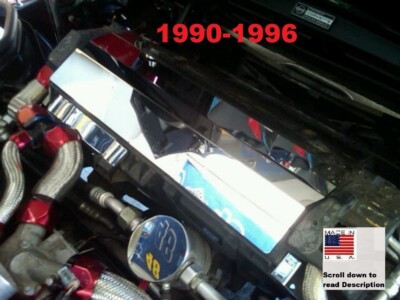 1990-1996 Corvette C4 Radiator Shroud Cover Polished Stainless Chrome ...