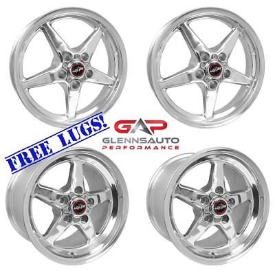 Race Star Drag Pack 15x10/17x4.5 for 05-14 S197 Mustang (Polished) - 4 ...
