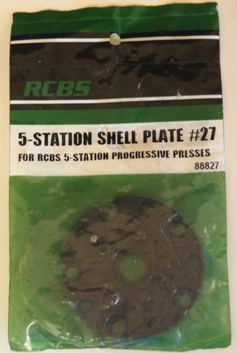RCBS 5 Station Shell Plate #27-(88827)-NEW-in package-357 Sig/40/10 | eBay