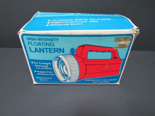 Vintage Floating Lantern 6 Volt Flashlight Red High Intensity Camp ...