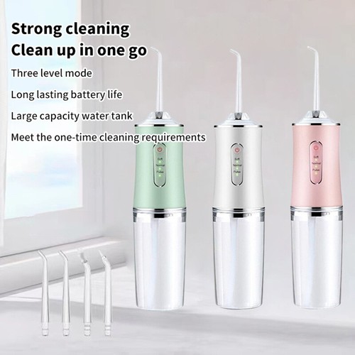Cordless Water Flosser Jet Dental Electric Oral Irrigator Teeth Cleaner ...