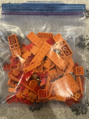 Lego Lot of Orange Parts, Pieces, Bricks, Various - 0.7 Oz | eBay