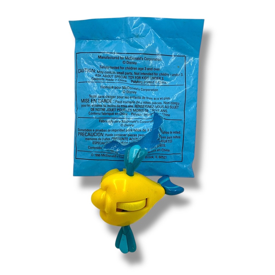 Little Mermaid McDonald’s Happy Meal Toy Disney Flounder #2 1996 VTG | eBay