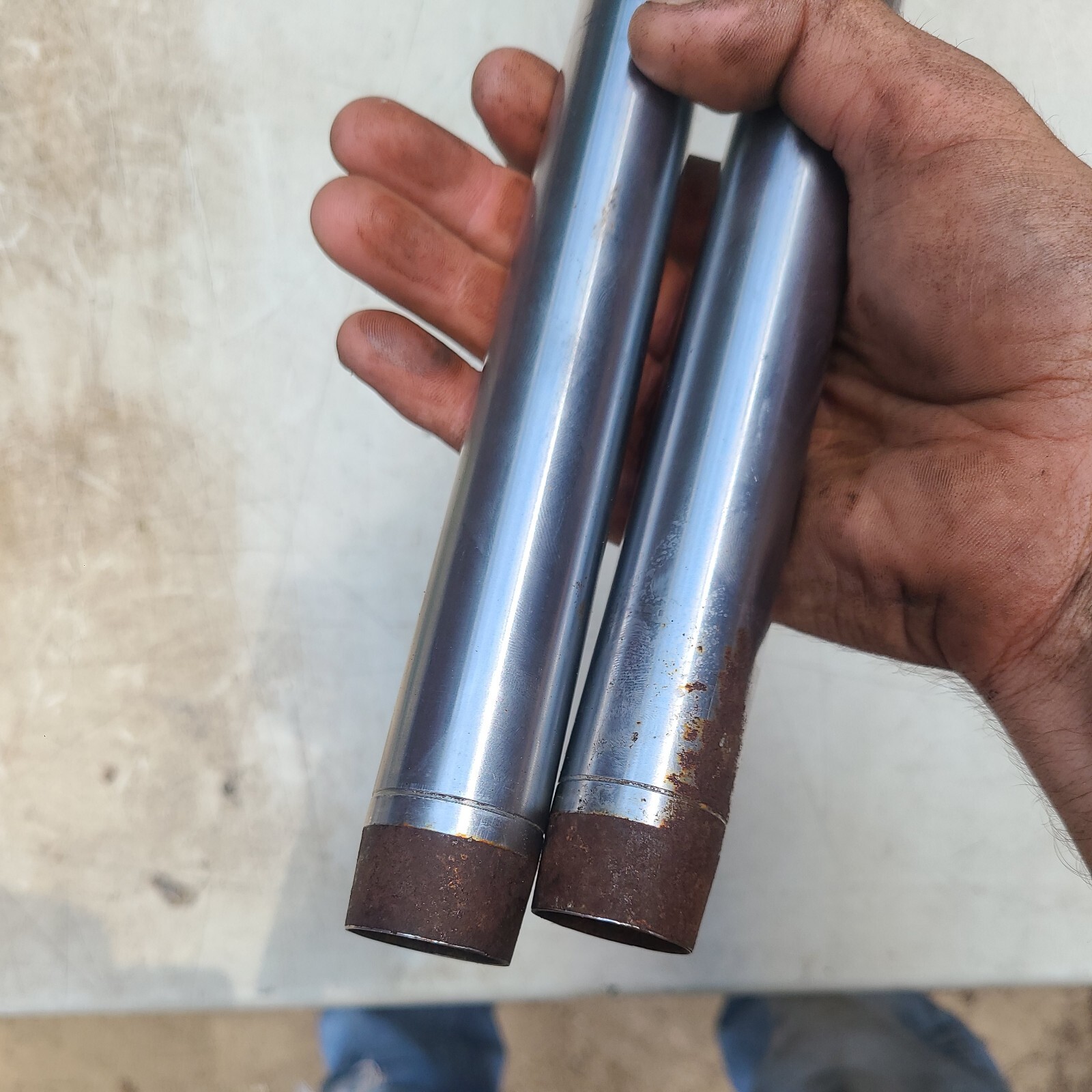 BABY CERIANI FRONT FORKS 30MM VINTAGE ROAD RACE VMX AHRMA HARLEY ...