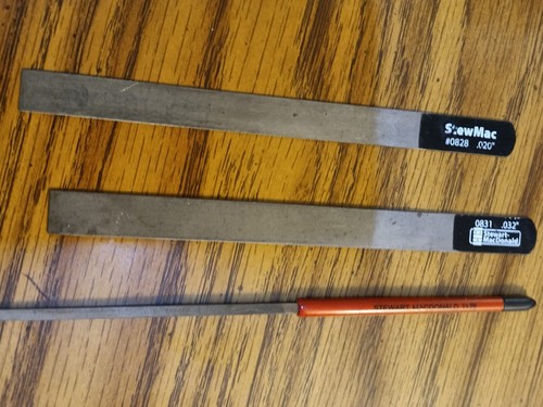 StewMac Gauged Nut Slotting File #0828 #0831 and Fret End Dressing File ...