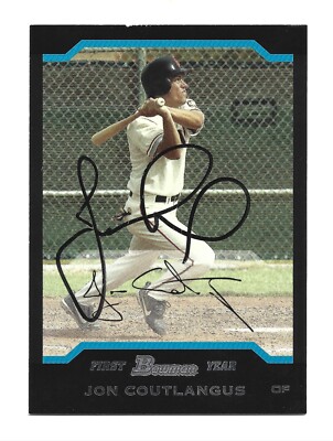 Jon Coutlangus AUTOGRAPH San Francisco Giants 2004 Bowman 248 AUTO ...