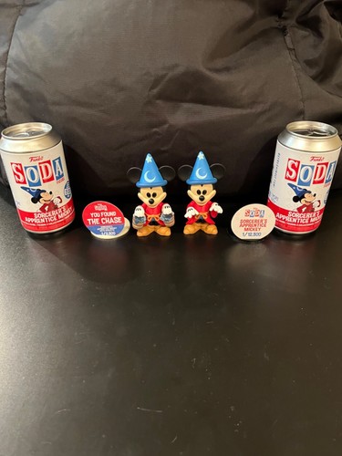 Sorcerer's Apprentice Mickey Funko Sodas Both CHASE with Buckets 🔥and ...