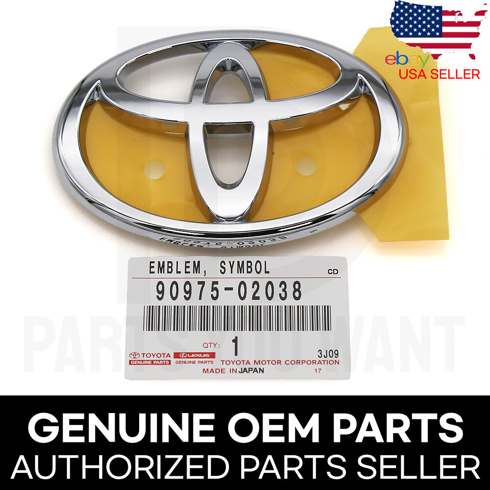 GENUINE Toyota 03-09 4Runner 02-05 Echo OEM Rear Chrome Emblem Badge ...