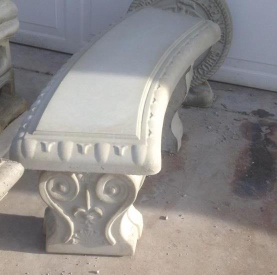 Concrete Bench Mold Plain Curved bench top made from 3/16" ABS Plastic ...