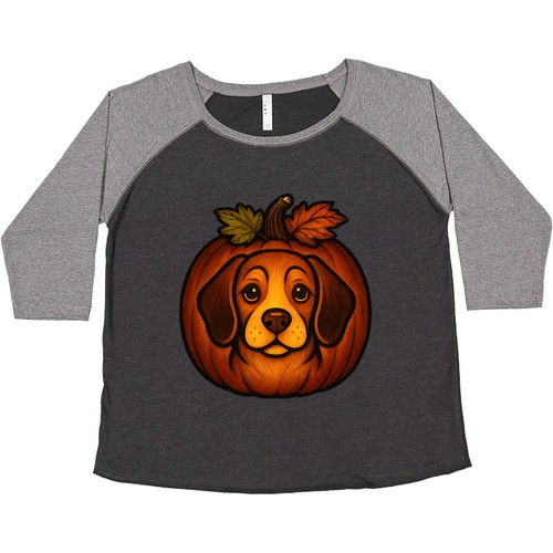Inktastic Halloween Beagle Pumpkin Women's Plus Size T-Shirt Pet ...