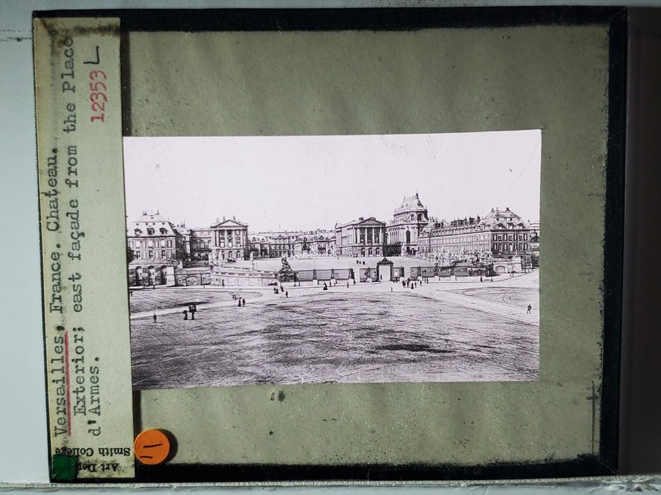 Drawing, Versailles Chateau, France, Magic Lantern Glass Slide | eBay UK