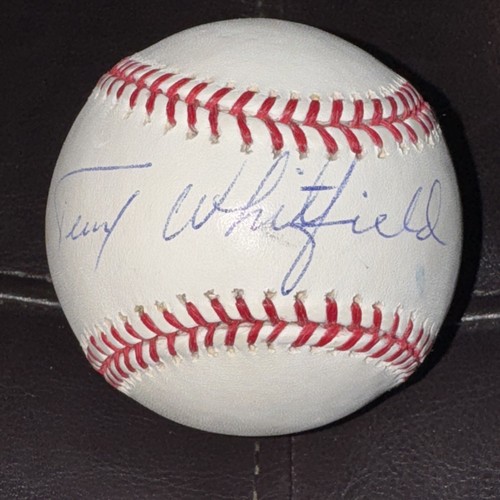 Terry Whitfield Autographed Signed Official Major League Baseball | eBay