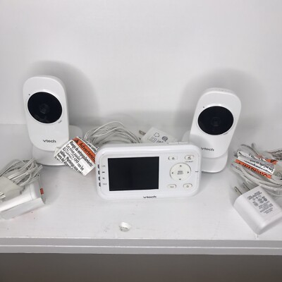VTech VM3252-2, 2.8in Digital Video Baby Monitor, With Two Cameras ...