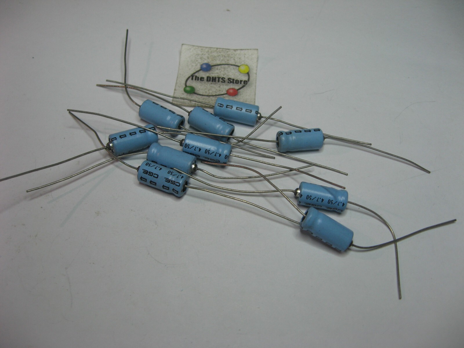 Electrolytic Capacitor CGE 4.7uF 50V Axial 4u7 - NOS Qty 10 | eBay