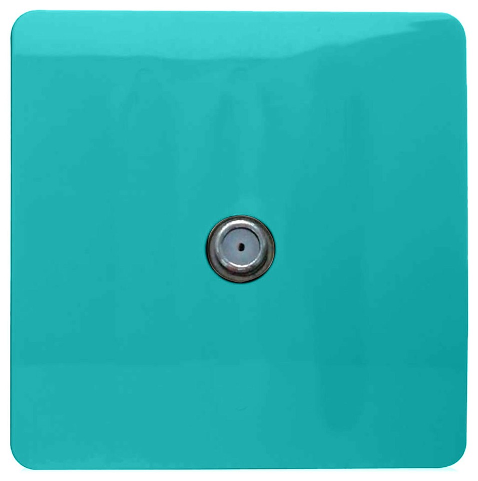 Trendi Switch Bright Teal Designer Lightswitches, Plug Sockets, Fused ...
