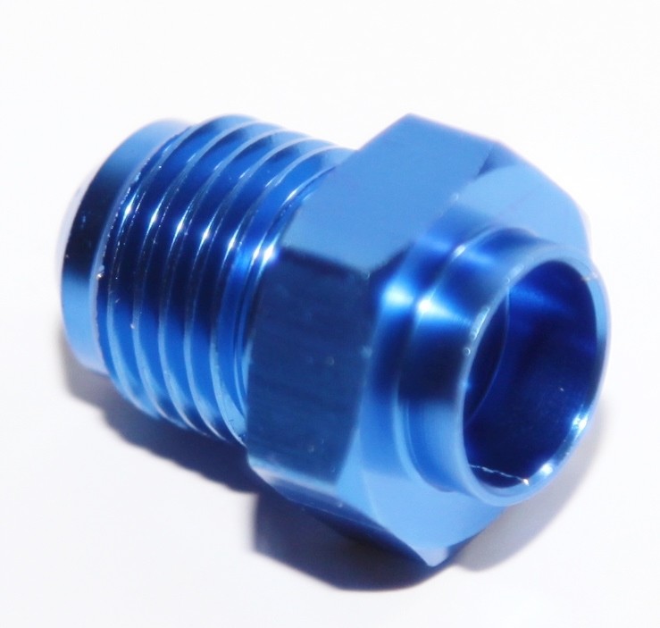 2PC 6AN AN-6 Male Thread Straight Weld on Flare Aluminum Anodized ...