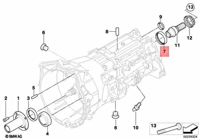 Genuine BMW X1 X3 X5 Z4 Coupe M E46 E53 E60 E61 E63 E64 Shaft Seal ...