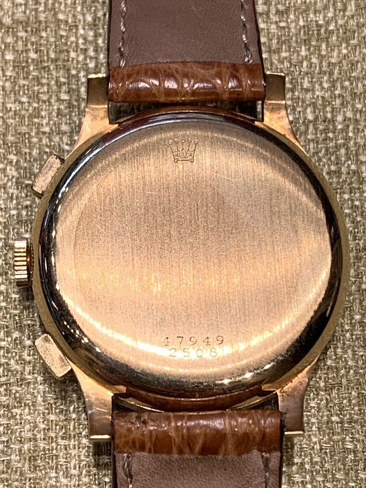 ROLEX Ref. 2508 CHRONO YELLOW GOLD 18 KR ORIGINAL DIAL | eBay